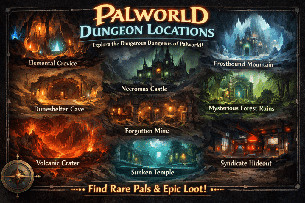 The Ultimate Guide to Palworld Dungeon Locations